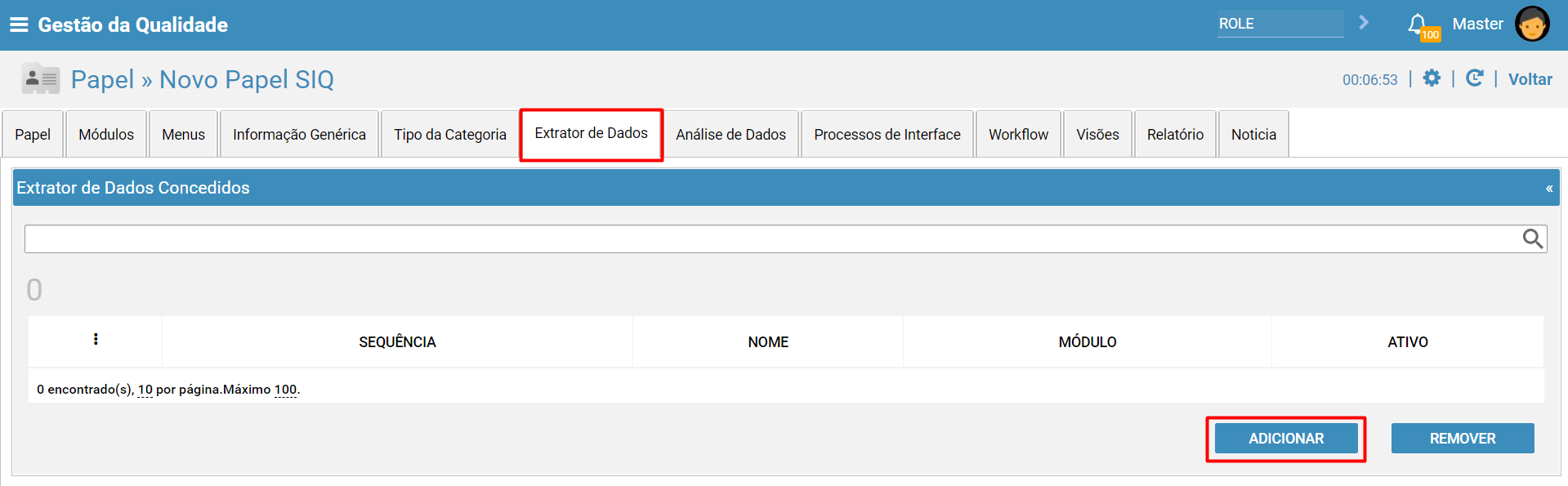Adicionar e Remover Extrator de Dados ao Papel – SIQ Systems