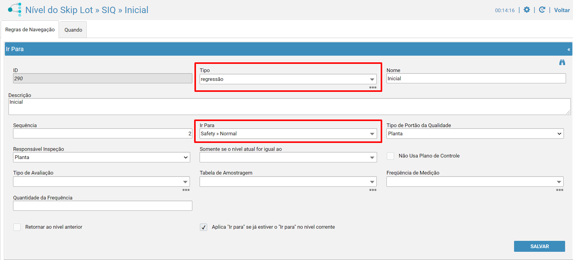 Exemplos - Configuração de Políticas e Níveis de Skip Lote (Normais ...